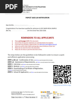 PUP Admission and Enrollment 2025-2026 | PDF | Identity Document ...