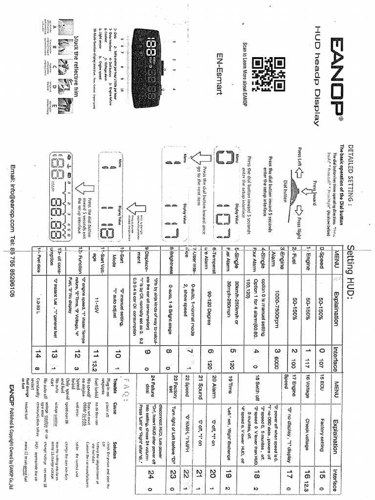 Manual Eanop HUD | PDF