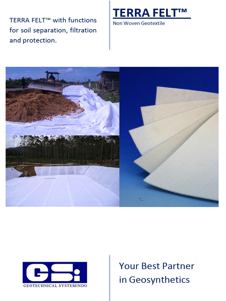 10 - Non Woven Geotextile (Terra Felt) | PDF | Nonwoven Fabric | Fibers