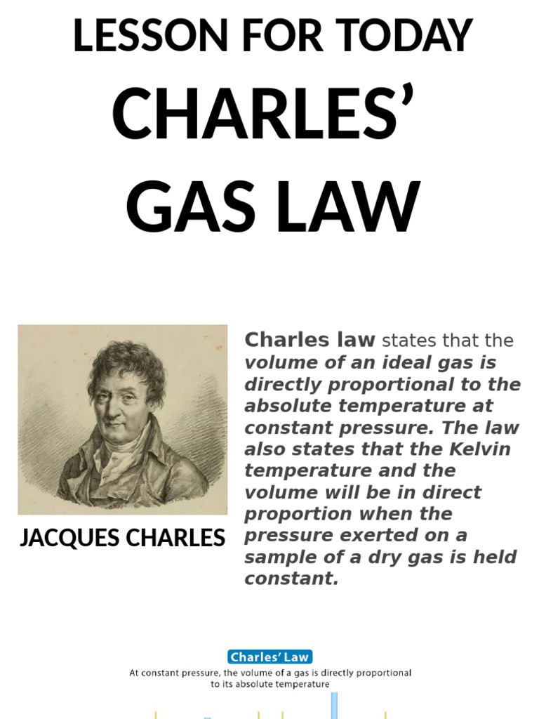 Science Lesson Charles'Gas Law | PDF | Gases | Diesel Engine