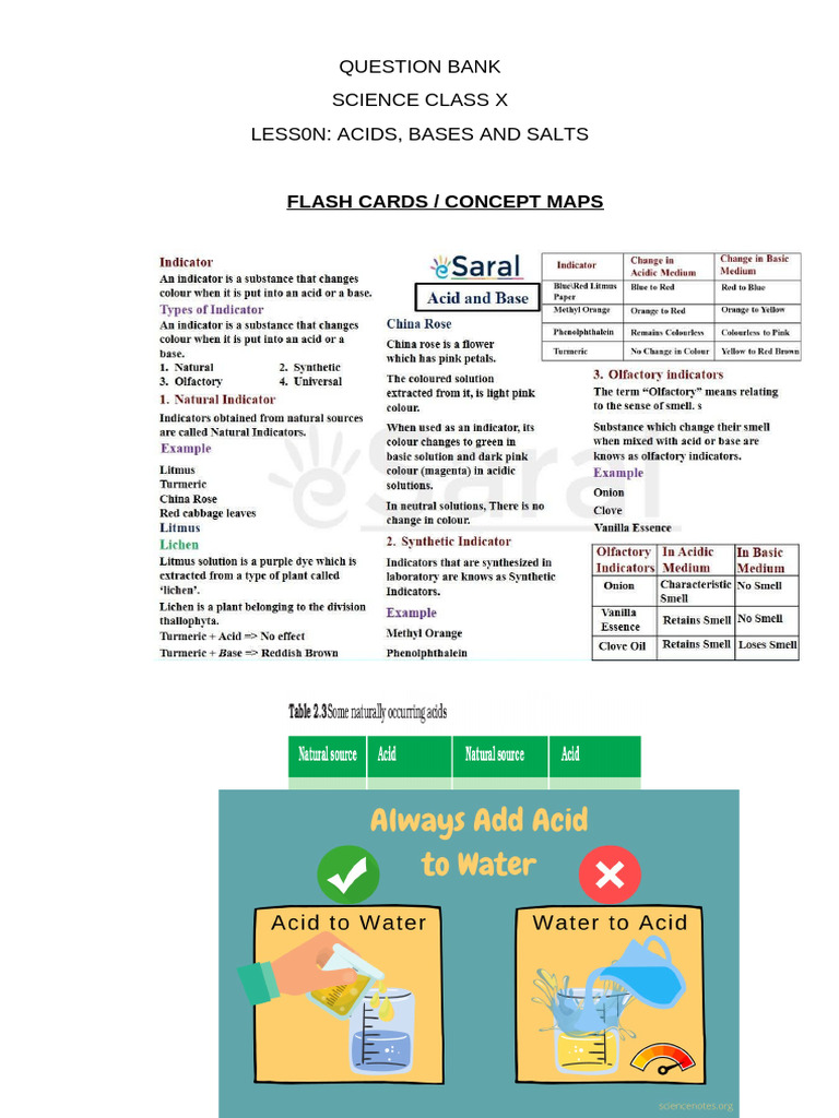 2 Acids Bases and Salts | PDF | Acid | Sodium Carbonate
