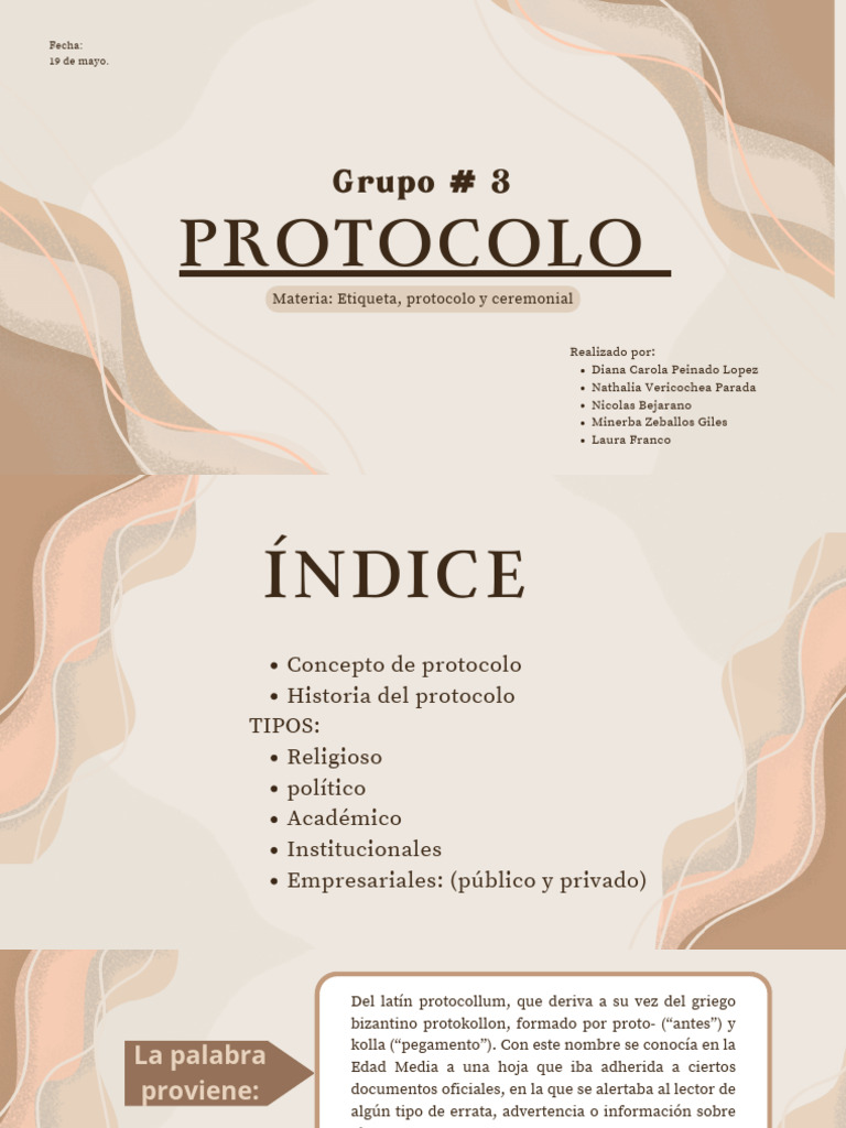 Presentación Protocolo | PDF | Institución | Business