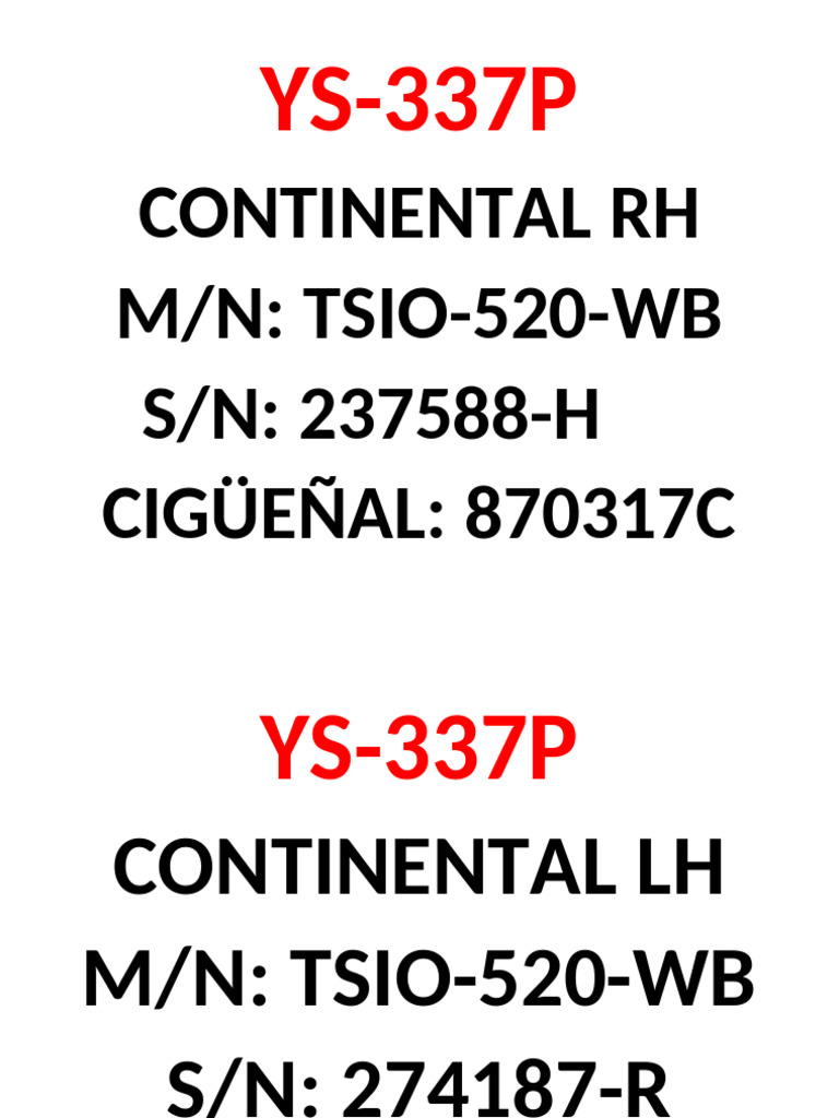 Rotulos de Identificación de Motores en OVH | PDF
