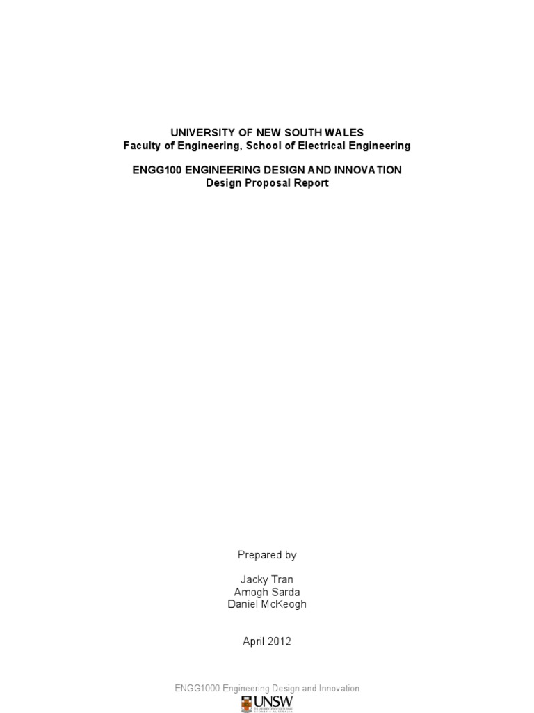 Design Proposal Programming Sub-Group | PDF | Signal (Electrical ...