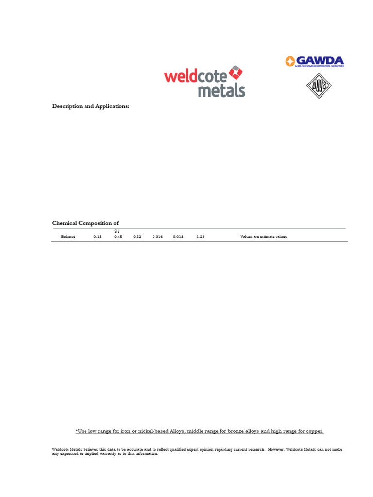 Weldcote TechE71T GS | PDF