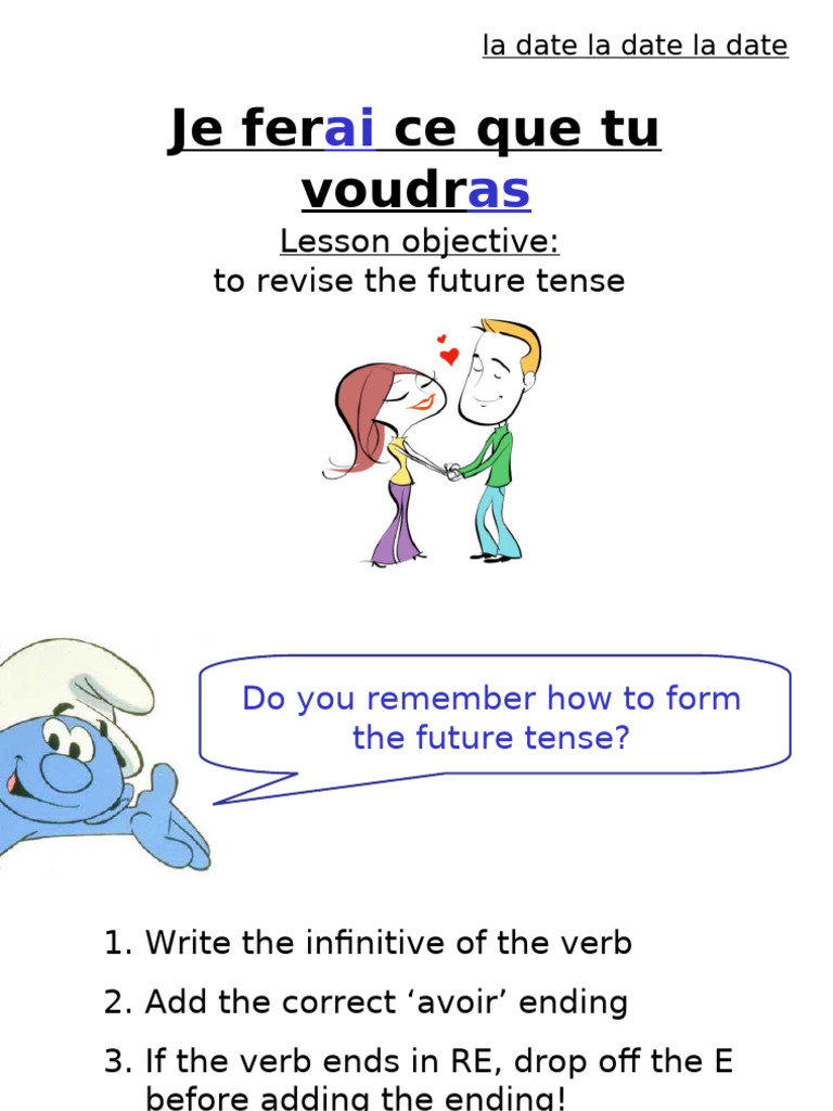 Révision du futur simple en français | PDF