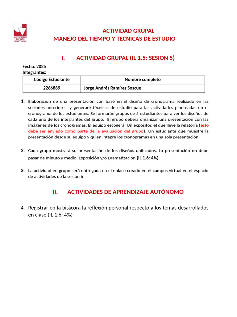 Guia Actividad Grupal | PDF