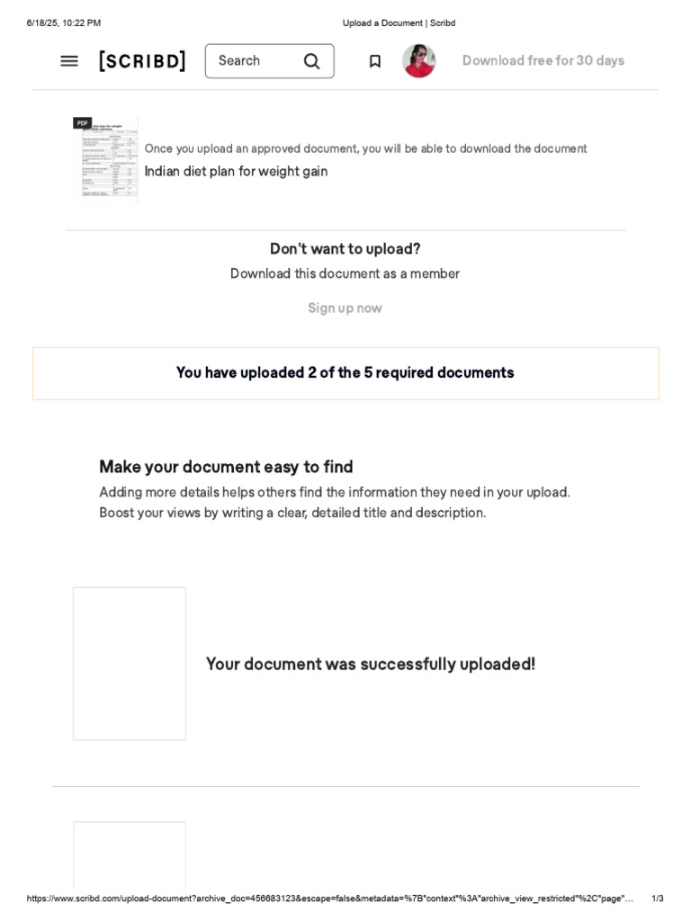 Upload A Document - Scribd | PDF | Scribd