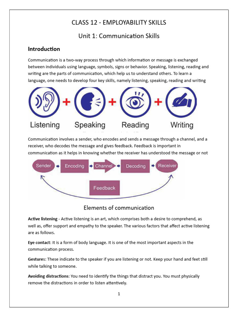 Summary of Employability Skills | PDF | Subject (Grammar) | Sentence ...