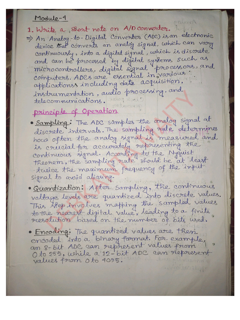 Unit-4 (A&d Electronics) - Debkanta | PDF