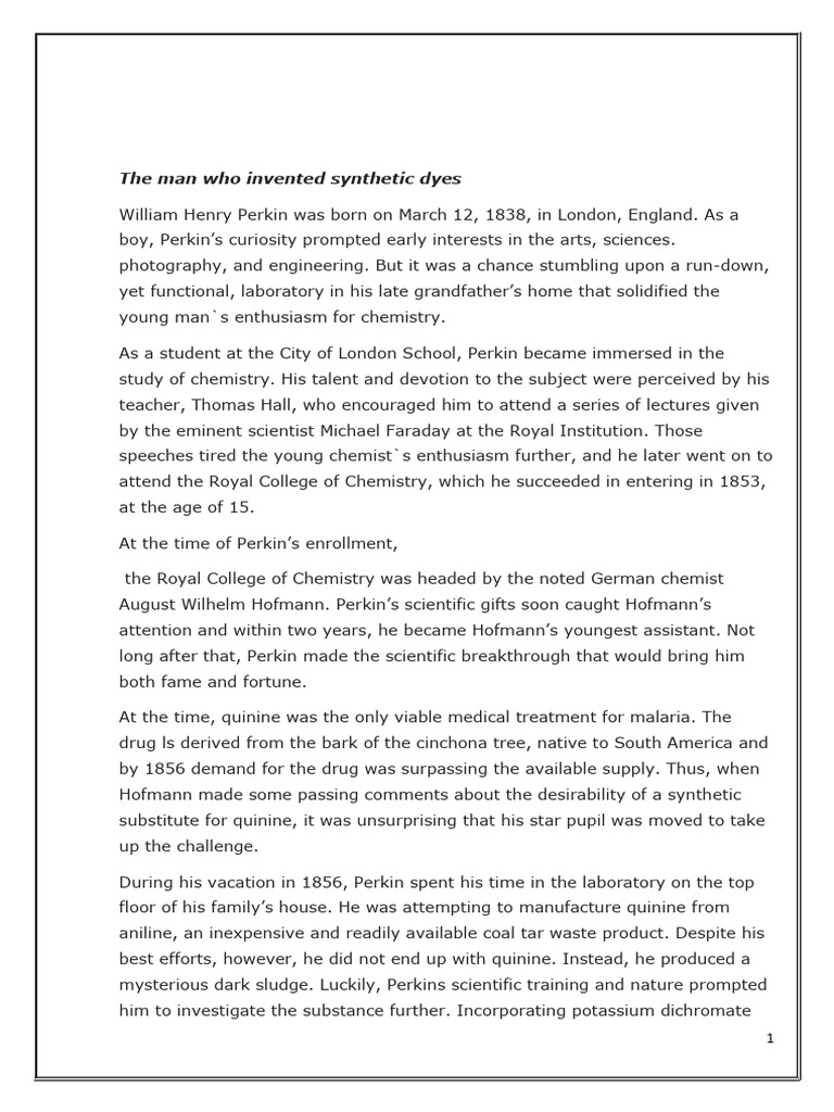 William Henry Perkin | PDF | Dances