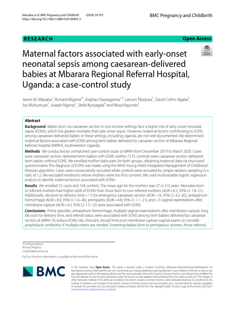 Mulango BMC Pregacy and Child Birth | PDF | Childbirth | Caesarean Section