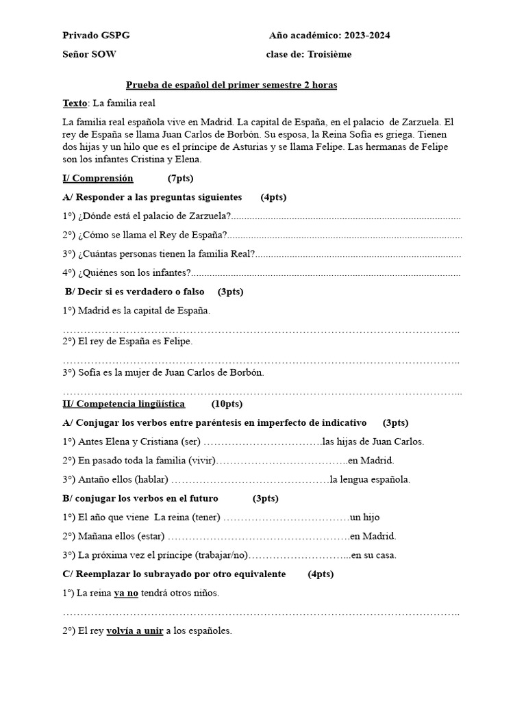 Espa 3ème | PDF | España