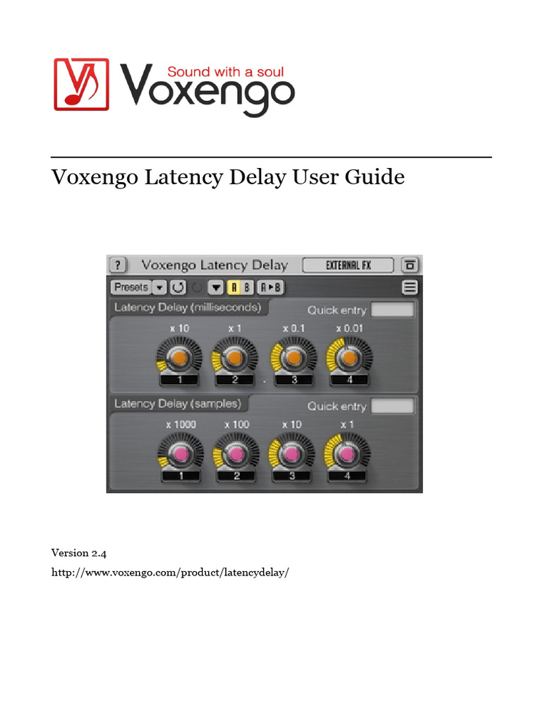 Latency Delay User Guide | PDF | 64 Bit Computing | Latency (Engineering)