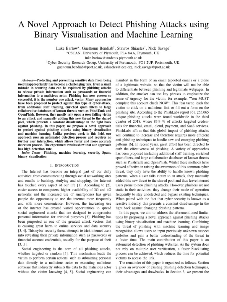 A Novel Approach To Detect Phishing Attacks AAM | PDF | Phishing ...