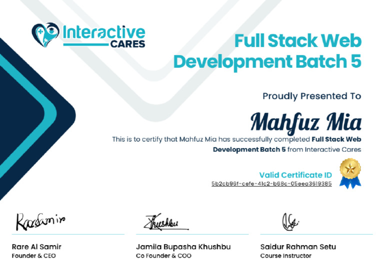 Fullstack With Interactive Cares | PDF