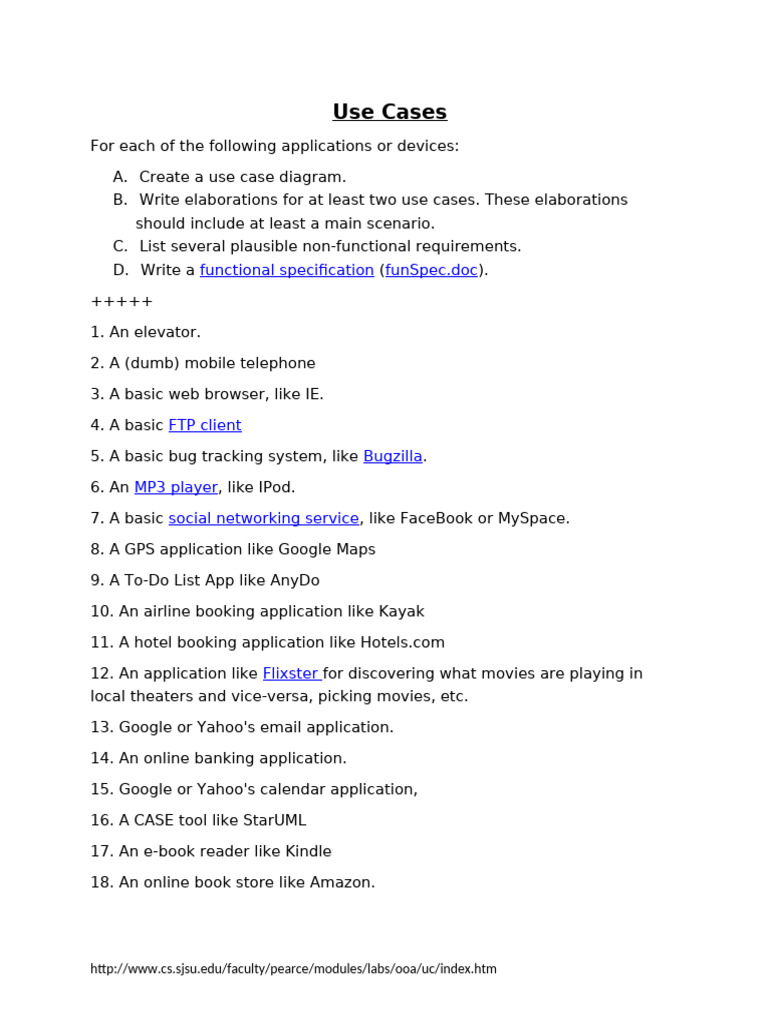 Usecases Case Studies | PDF