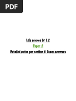 LIFE SCIENCES Grade 12 Study Notes P2 | PDF | Dna | Translation (Biology)