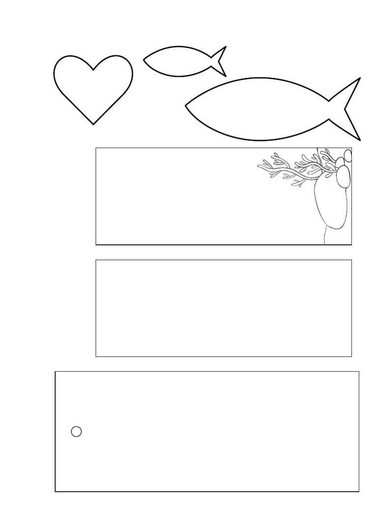 Shape Stamp Bookmarks Template | PDF