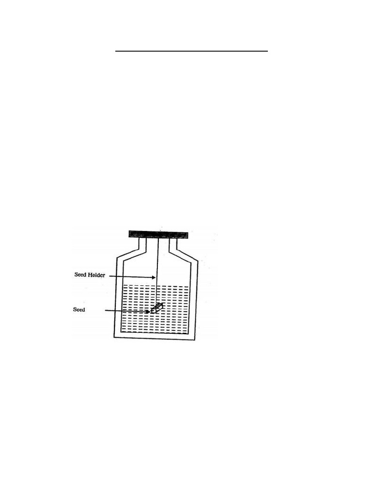 Solution Growth of Crystals and Czochralski Method | PDF | Crystal ...
