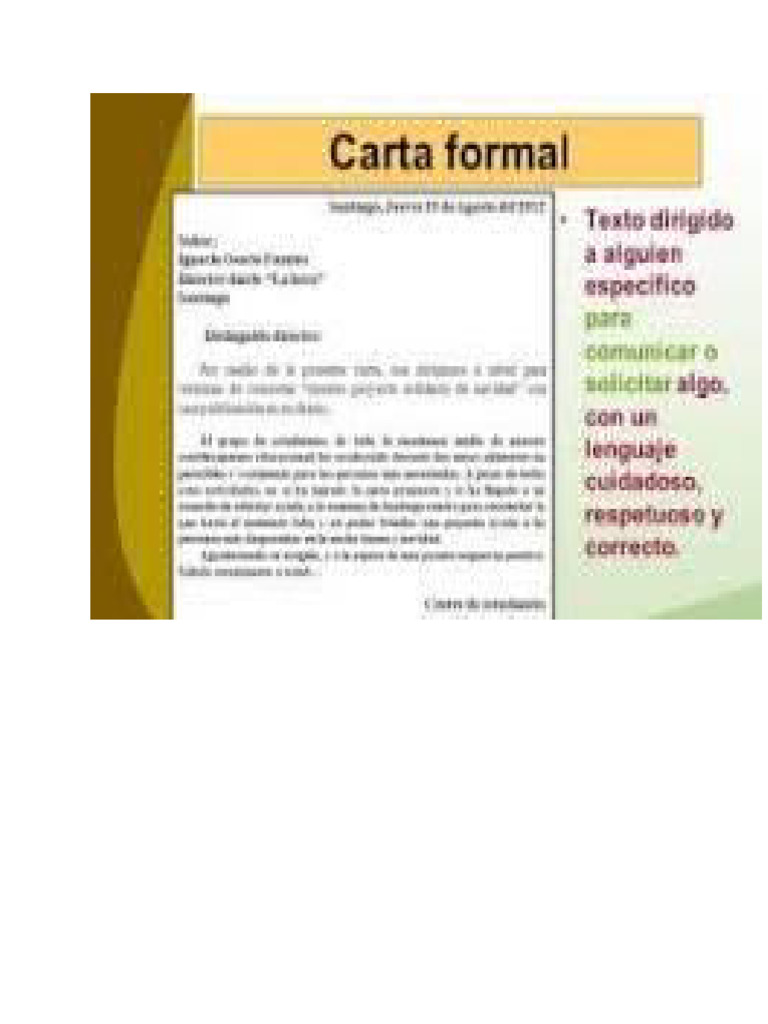 Carta Formal | PDF