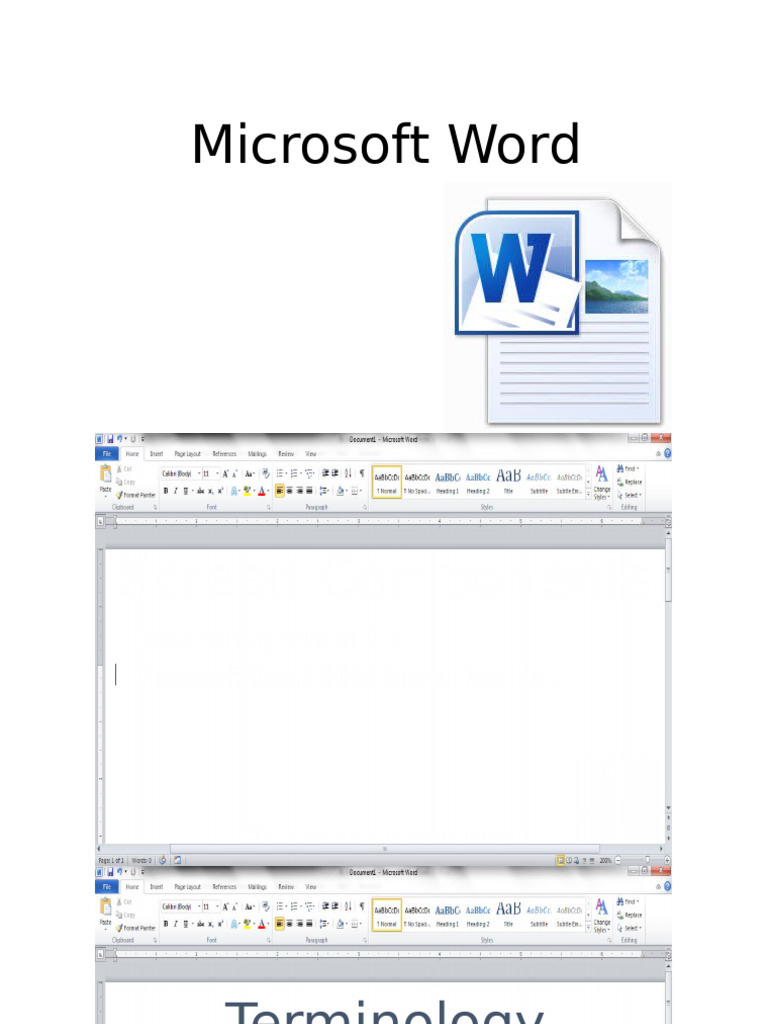Microsoft Word Basics | PDF | Window (Computing) | Microsoft Windows