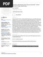 Q5 High-Fidelity PCR Protocol Guide | PDF | Polymerase Chain Reaction ...