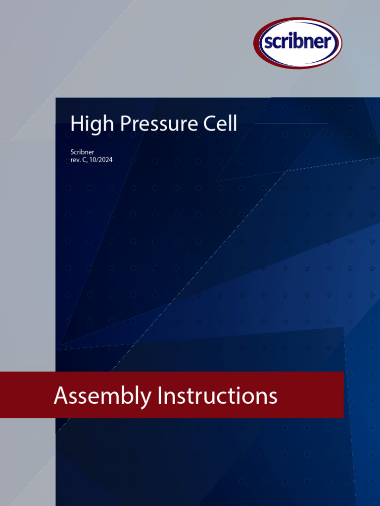 High-Pressure Cell Assembly Guide | PDF | Materials | Electrochemistry