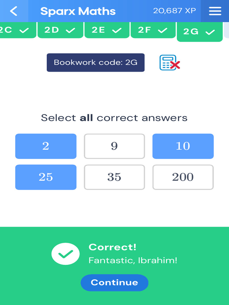 Sparx Bookwork Code 2G Answers | PDF