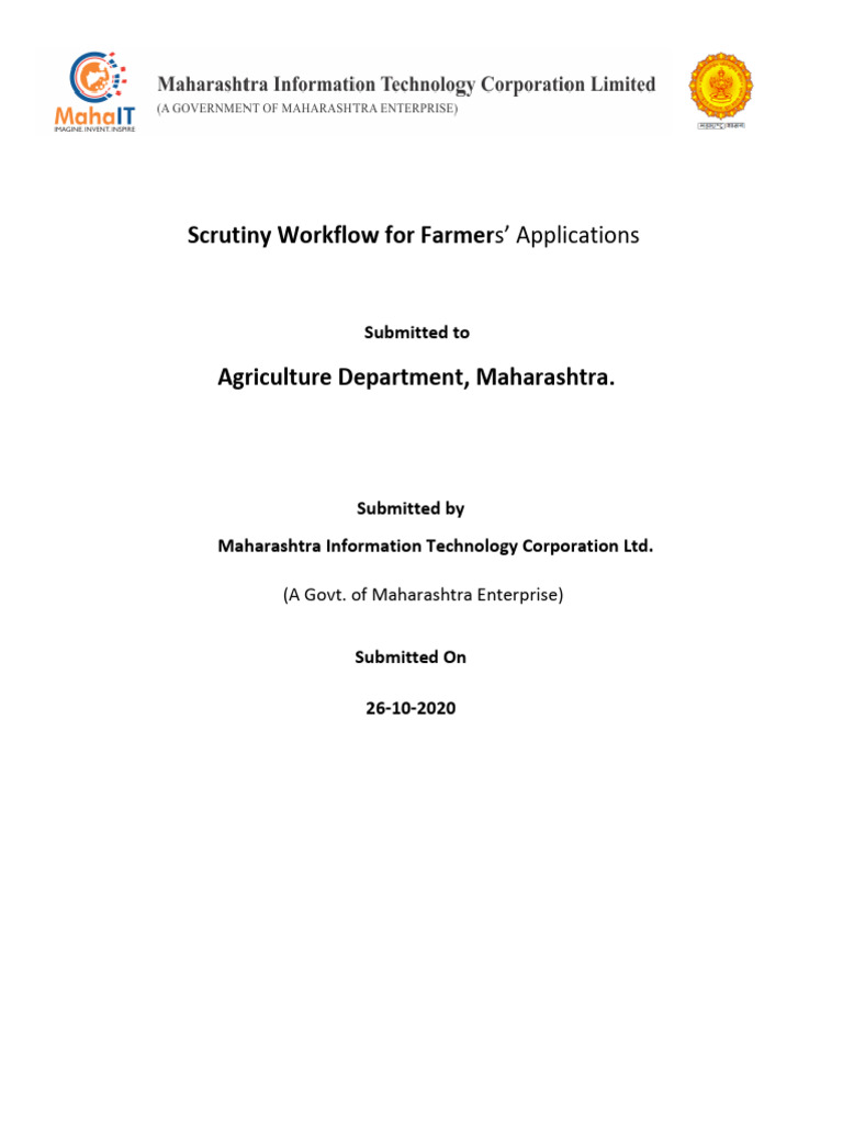 DBT Farmer Scrutiny Workflow User Manual English | PDF | System ...
