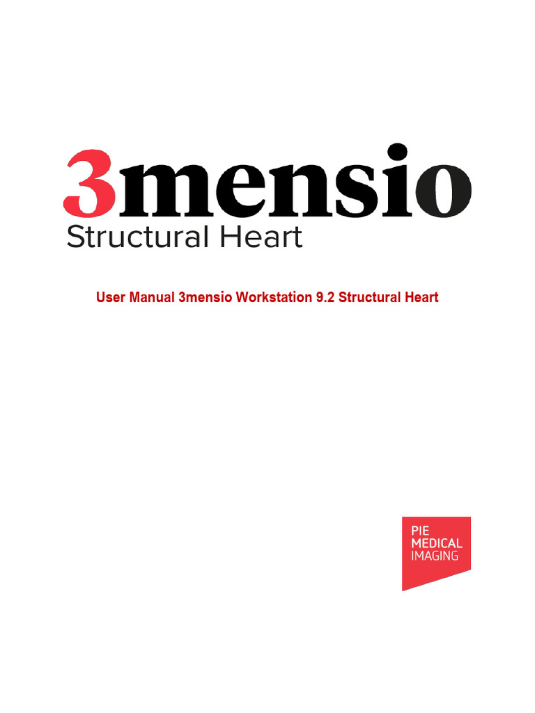 3mensio Structural Heart User Manual | PDF | Heart Valve ...