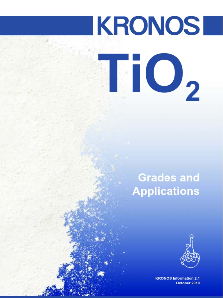 Kronos Grades List | PDF | Titanium Dioxide | Titanium