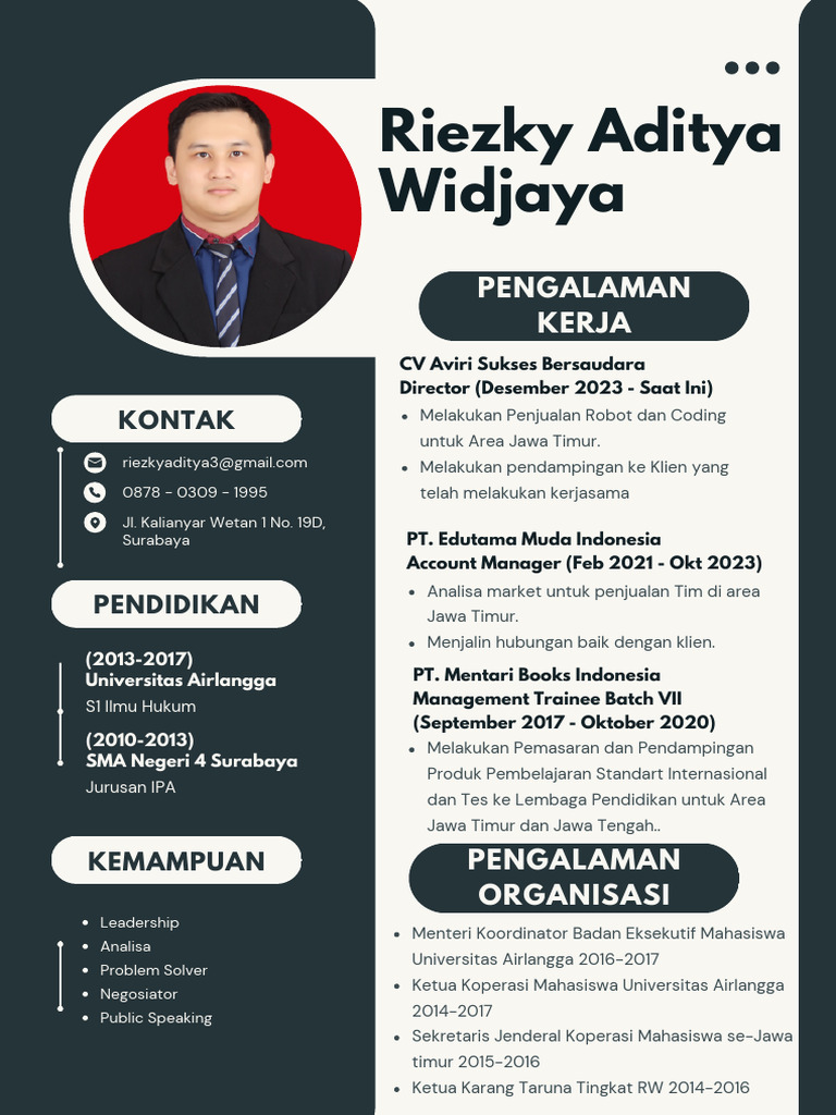 CV Riezky Aditya Widjaya | PDF