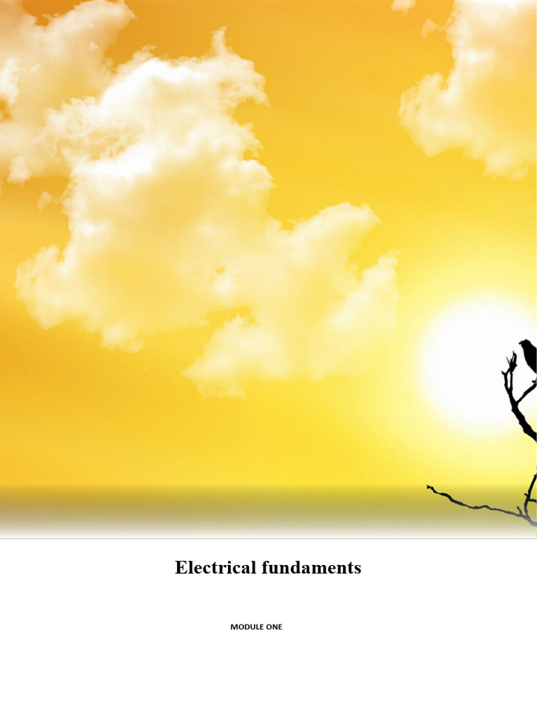 Electrical Fundamentals Module One | PDF | Electrical Network | Network ...