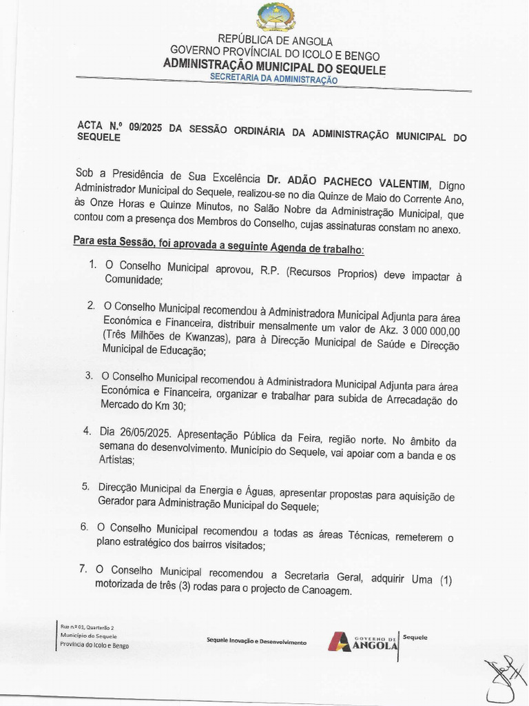 Acta # 9 | PDF