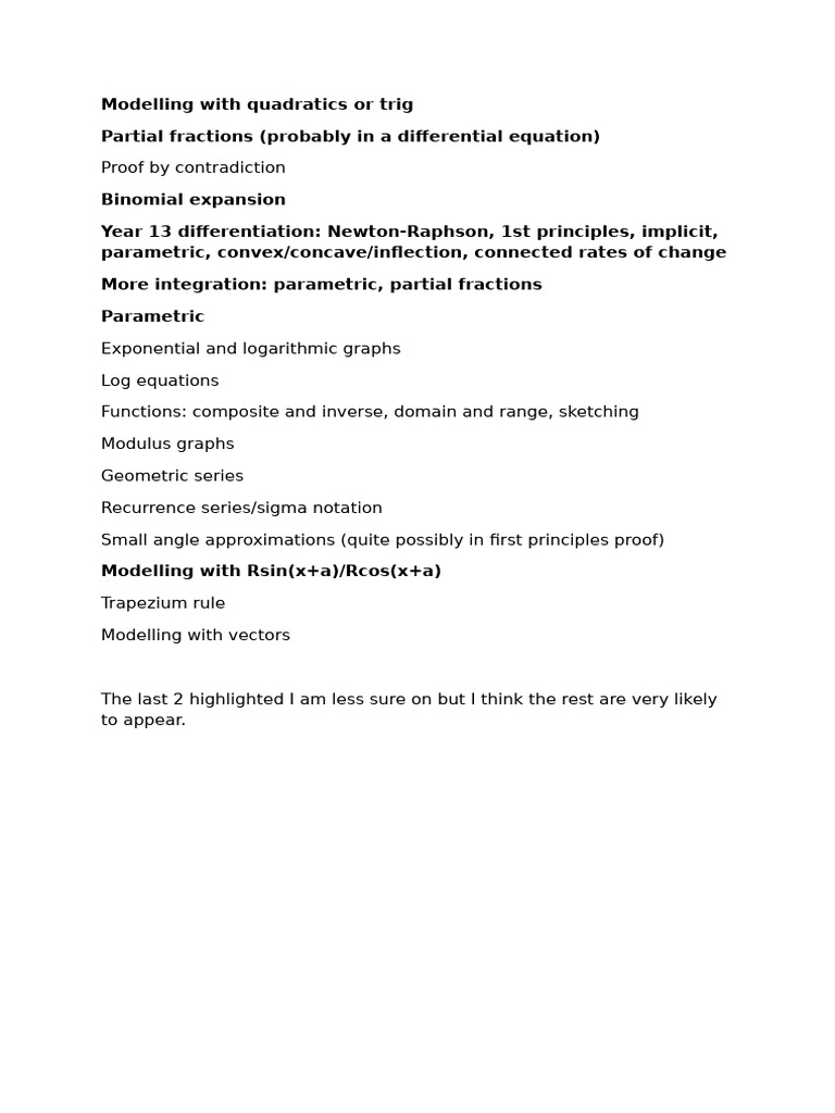 Pure 2 Predicted Topics 2025 | PDF