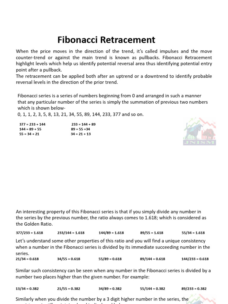 Fibonacci Retracement Explained | PDF