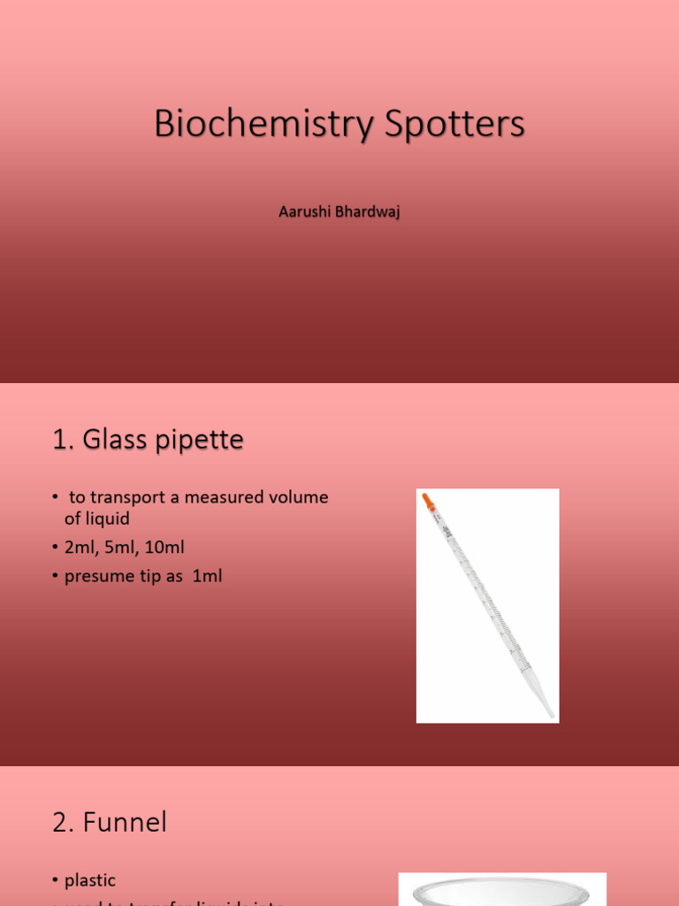 Essential Biochemistry Lab Equipment Guide | PDF | Ph | Chromatography