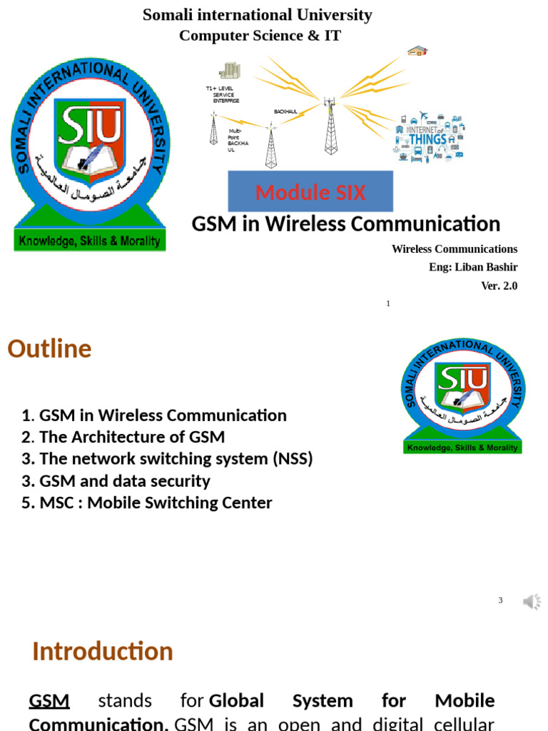 GSM Architecture in Wireless Communication | PDF | Wireless | Digital ...