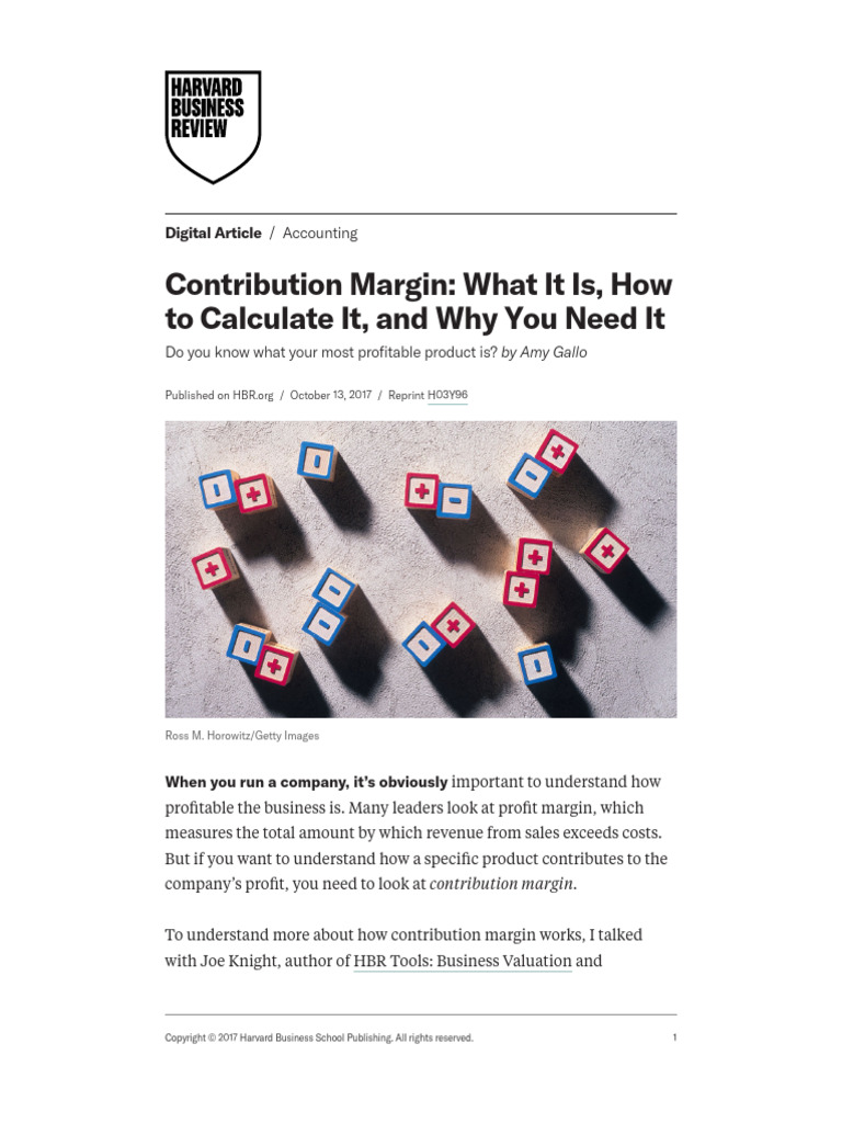 Contribution Margin What It Is, How To Calculate It, and Why You Need ...
