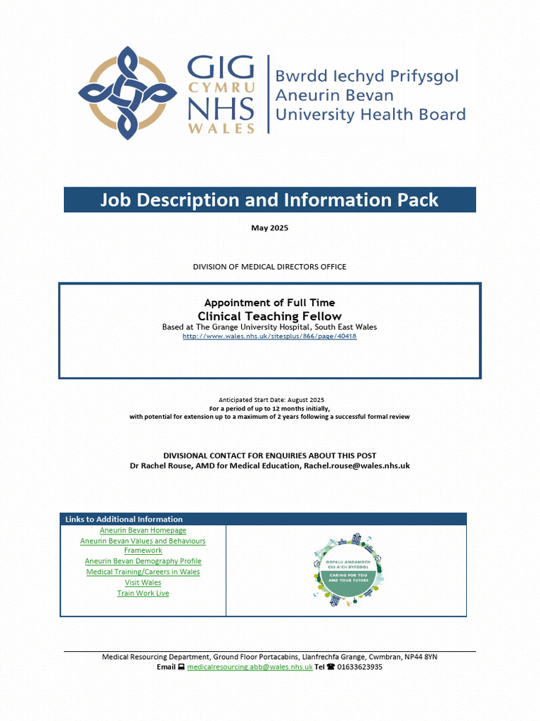 Clinical Teaching Fellow Job Opening | PDF | Medical Education ...