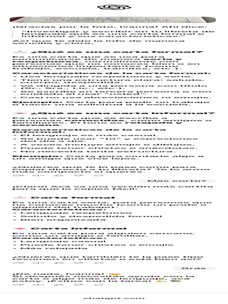 Carta Formal e Informal | PDF