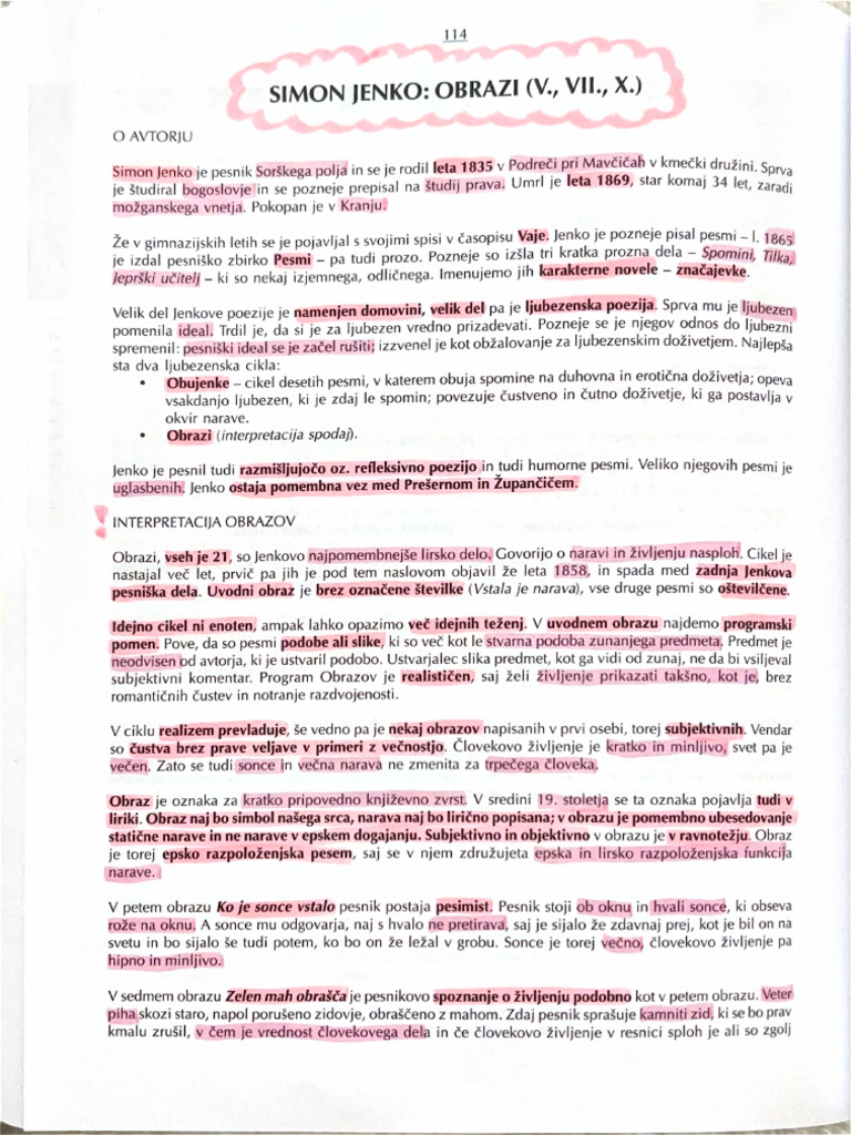 Simon Jenko Obrazi (V., Vii., X.) | PDF