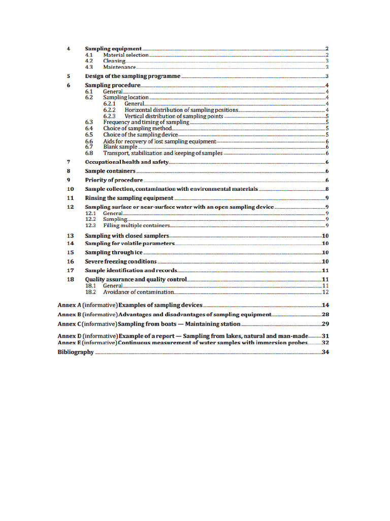 Iso 5667 4 Word | PDF