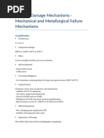 API 571 Damage Mechanisms Overview | PDF | Fracture | Steel