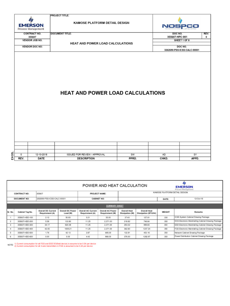 355607-HPC-001 (Heat & Power Calc.) | PDF | Power Supply | Heat Transfer
