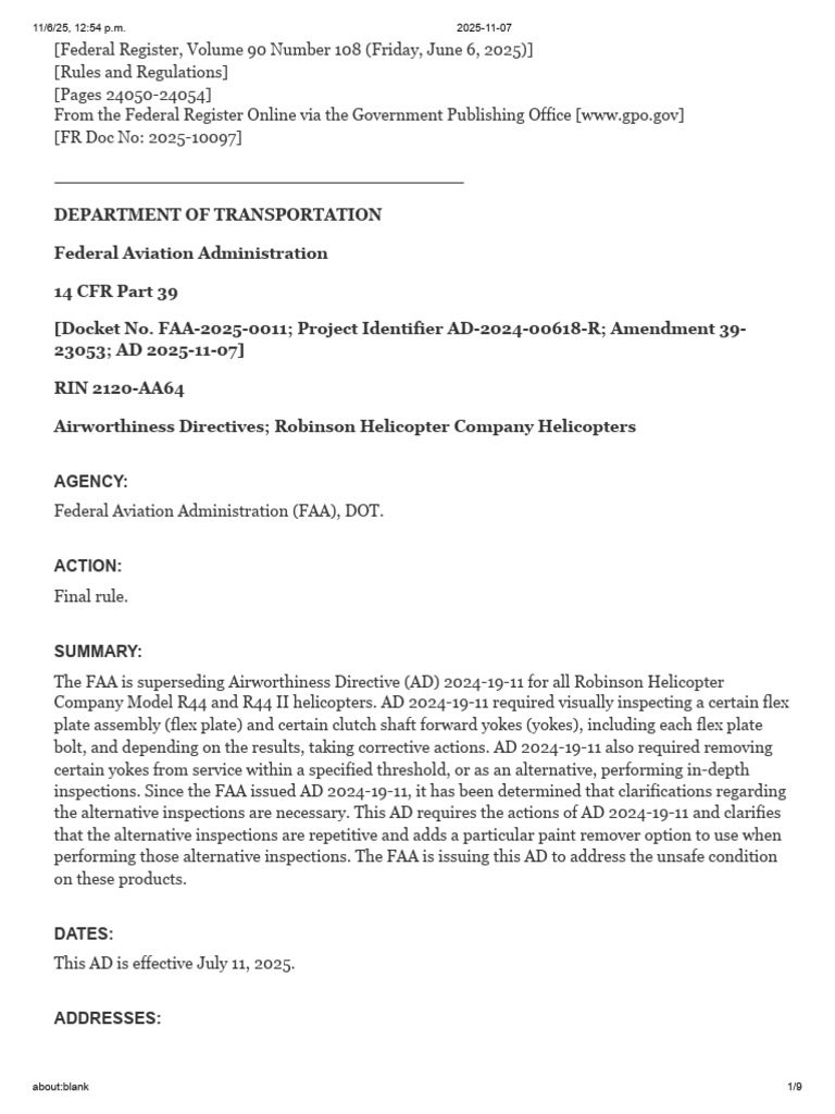 Agency | PDF | Federal Aviation Administration | Rulemaking