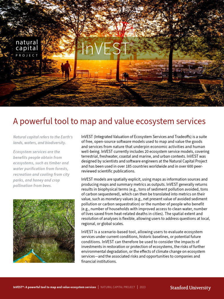 A Powerful Tool To Map and Value Ecosystem Services 0 | PDF | Ecosystem ...