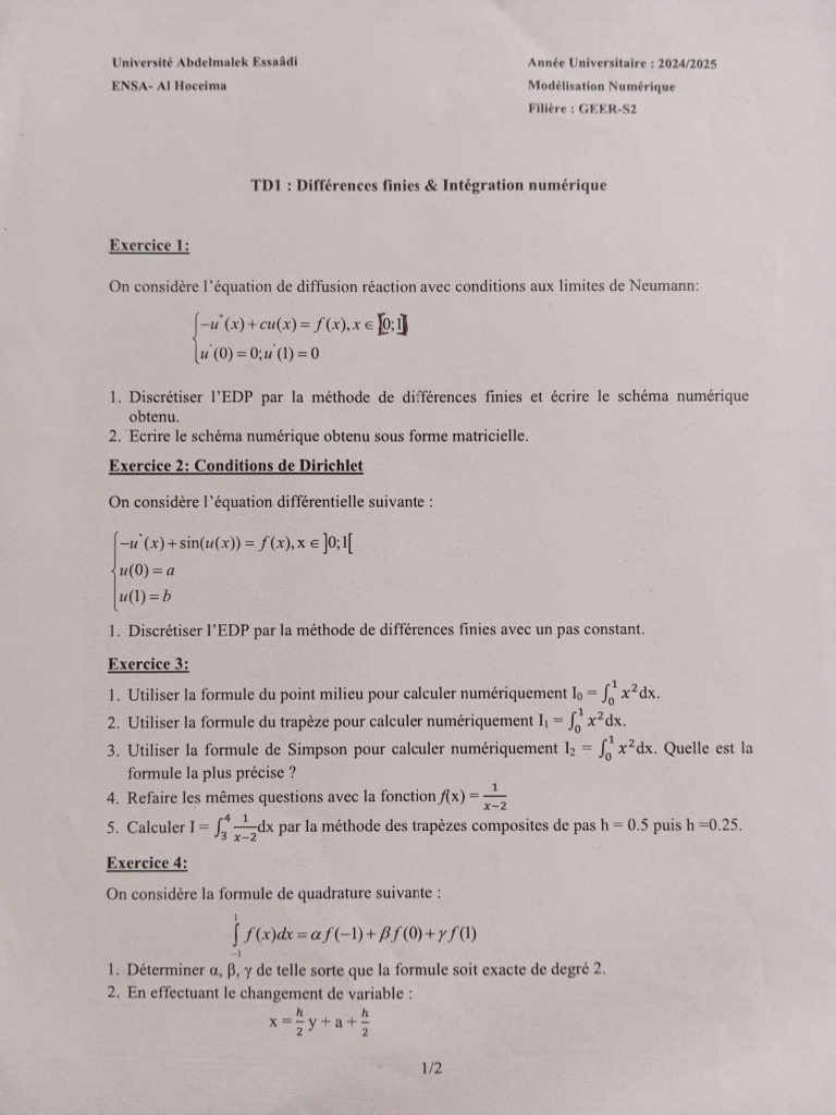 Modélisation TD1 | PDF