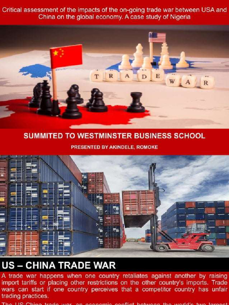 USA and China Trade War (Case Study of Nigeria) | PDF